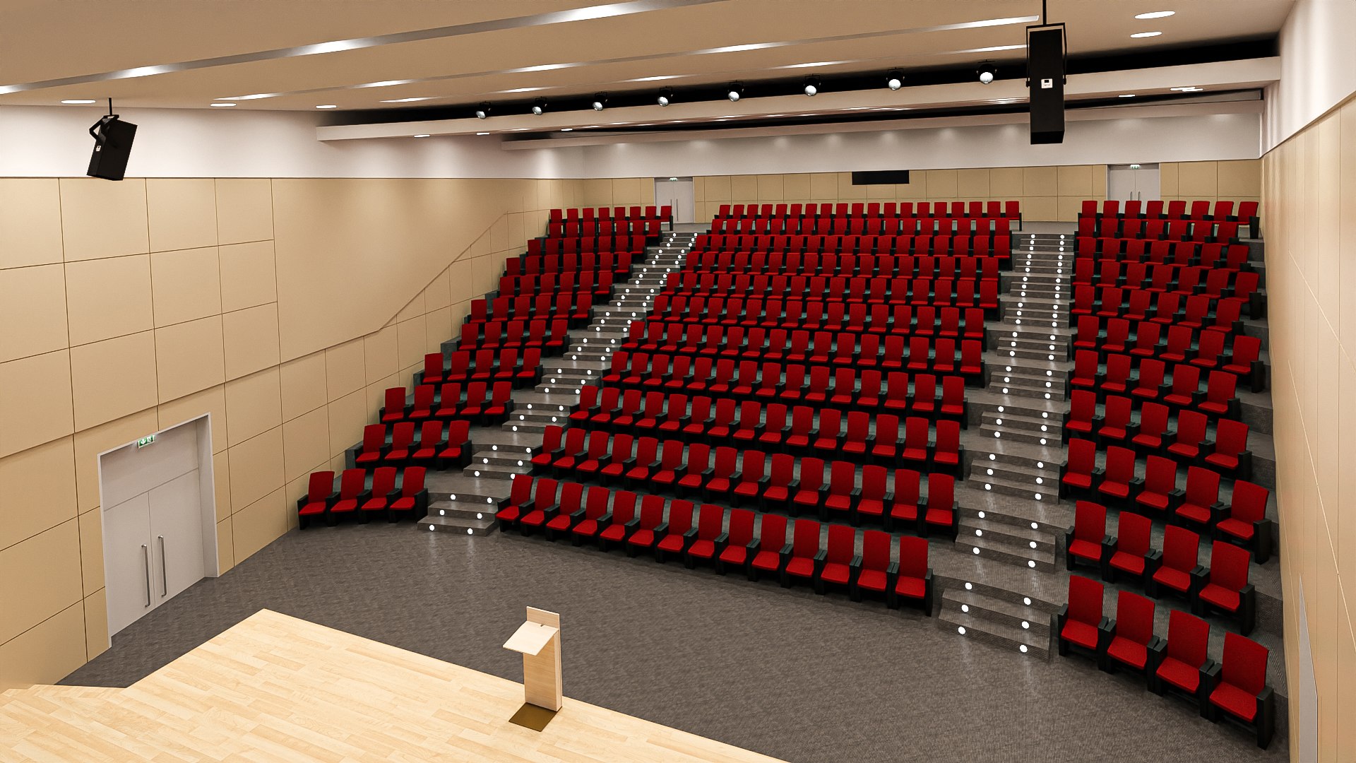 Auditorium 5 3D model - TurboSquid 2094045