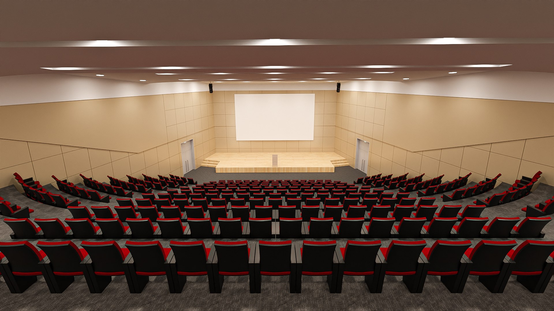 Auditorium 5 3D model - TurboSquid 2094045
