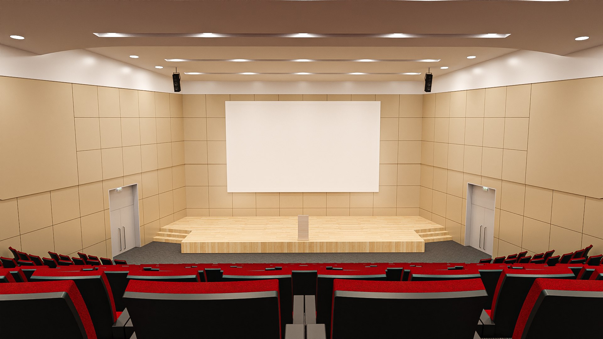 Auditorium 5 3D model - TurboSquid 2094045