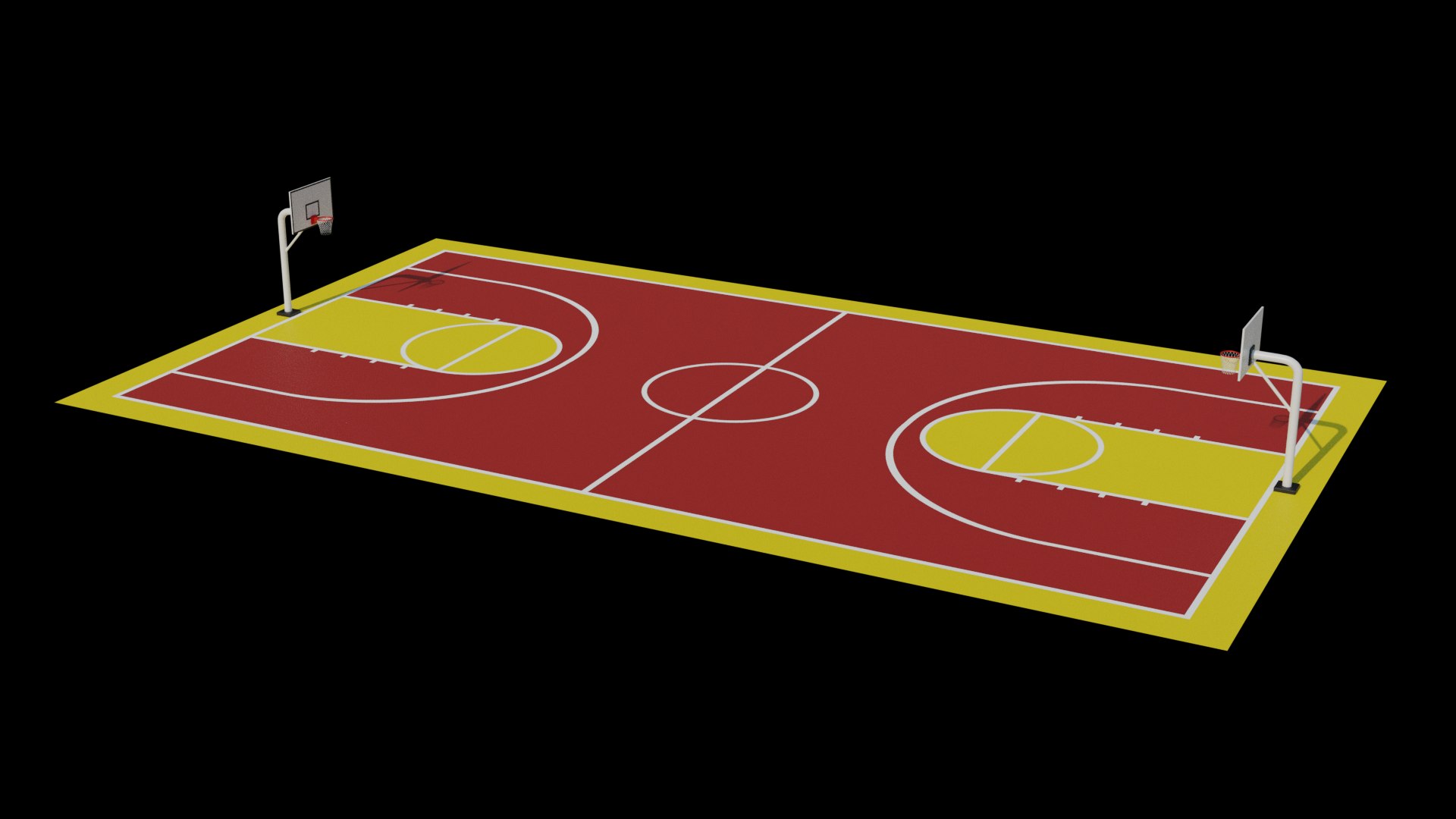 Basketball Court V8 3D Model - TurboSquid 2057260