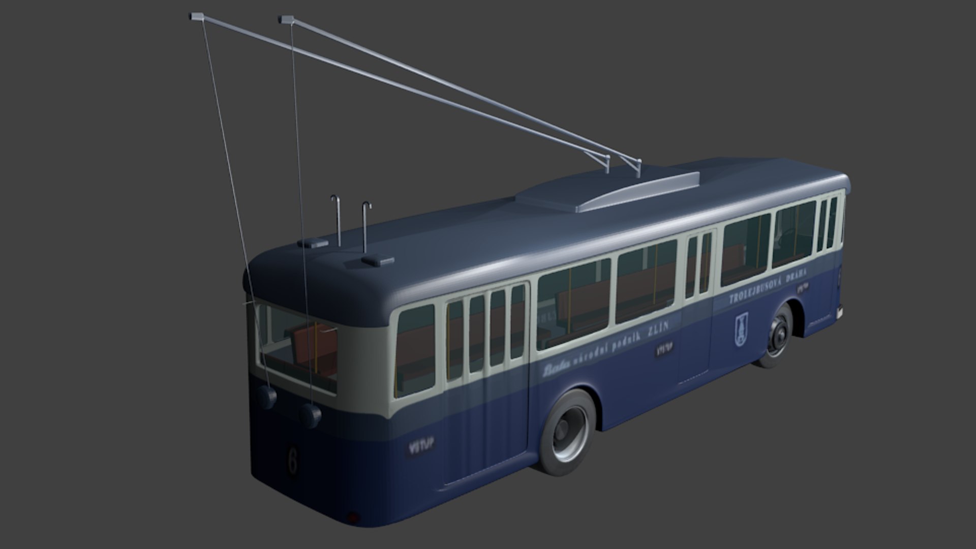Fbw Bbc Trolleybus 3d Model