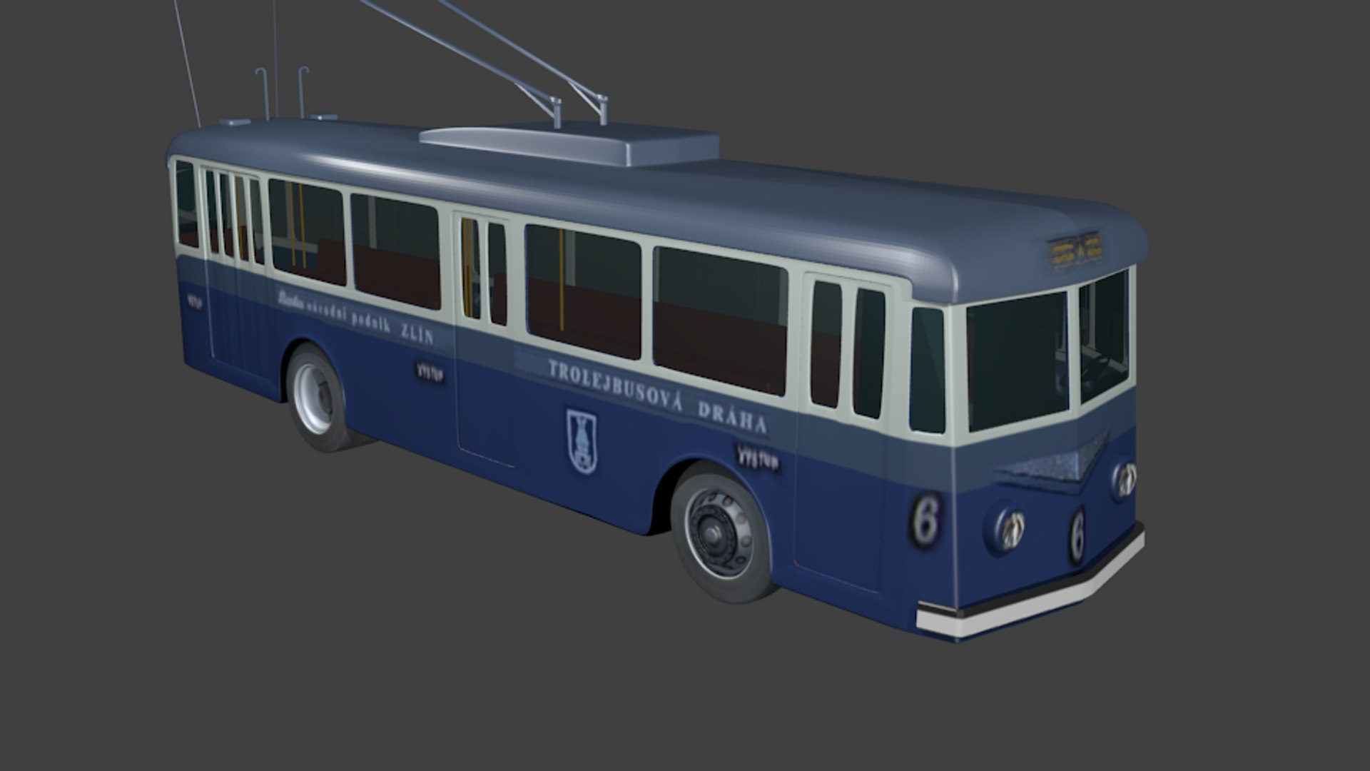 Fbw Bbc Trolleybus 3d Model