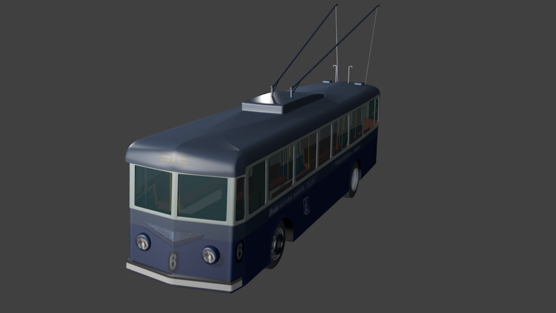 Fbw Bbc Trolleybus 3d Model