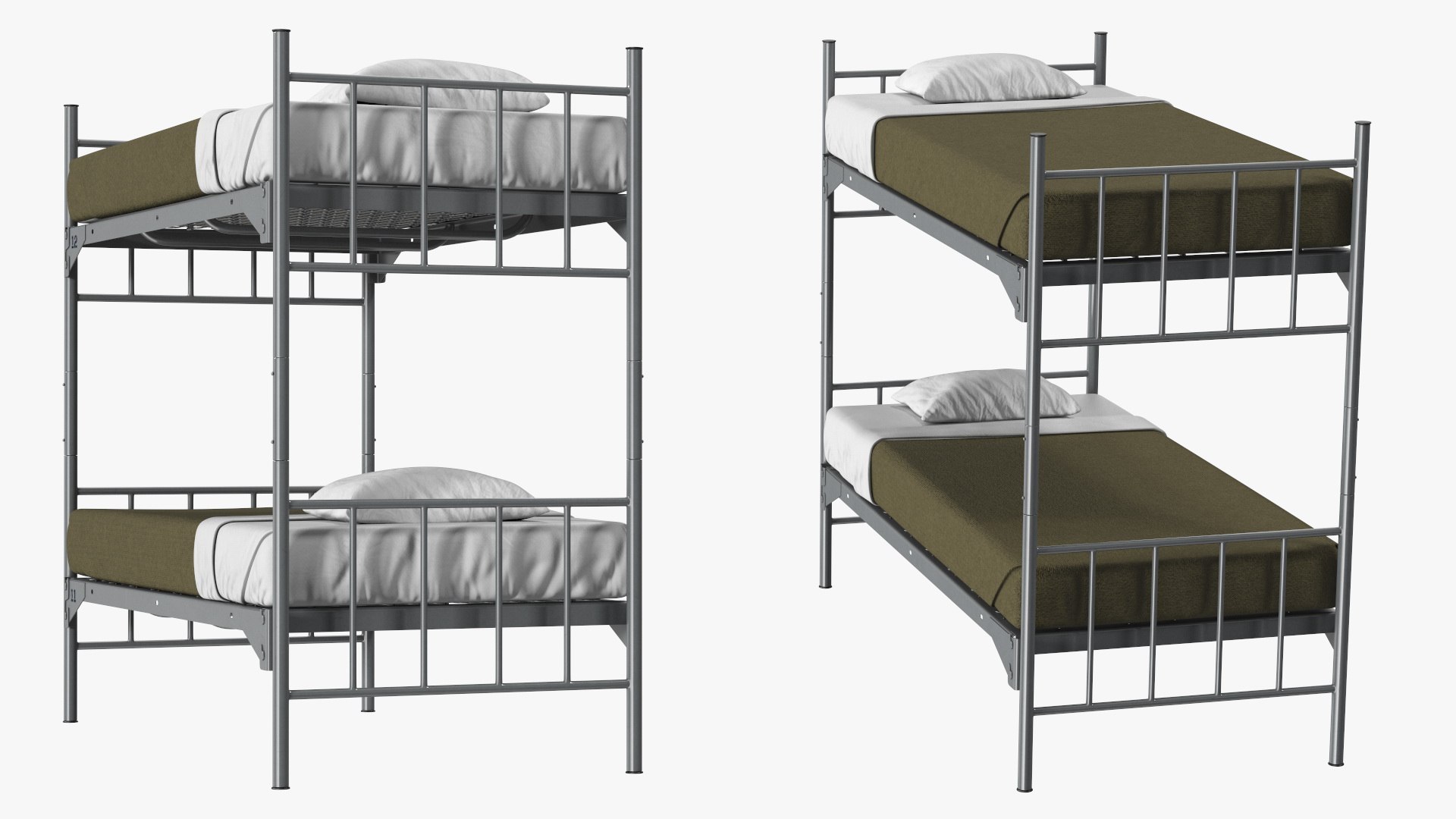 3D model Army Bunk Bed New - TurboSquid 2078174