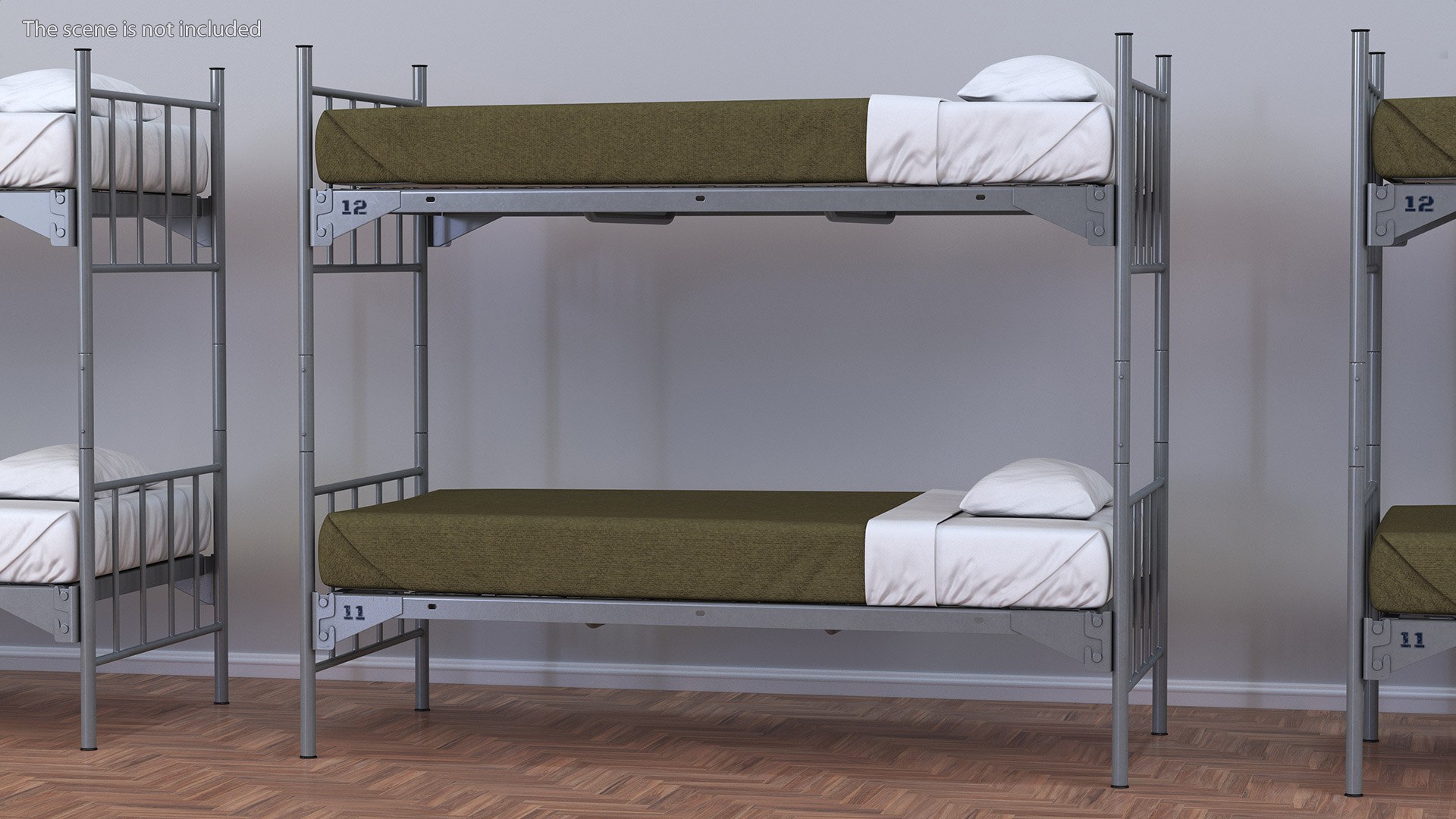 3D Model Army Bunk Bed New - TurboSquid 2078174