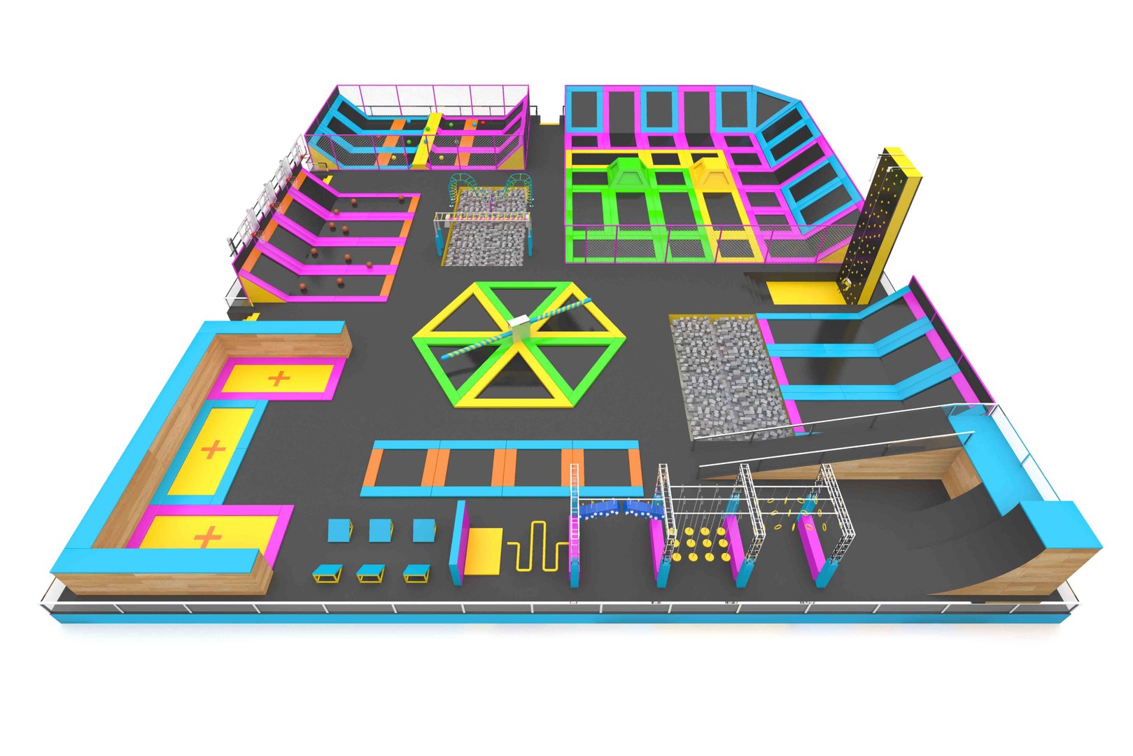 3D Model Trampoline Park - TurboSquid 1724908