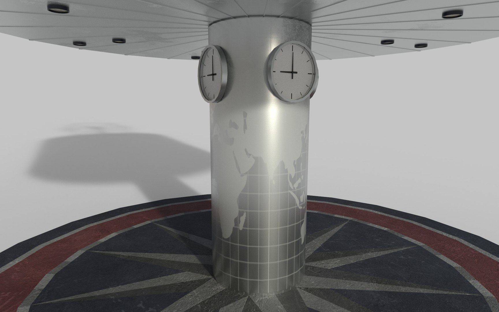 World Clock Berlin Alexander Platz 3D Model - TurboSquid 1737037