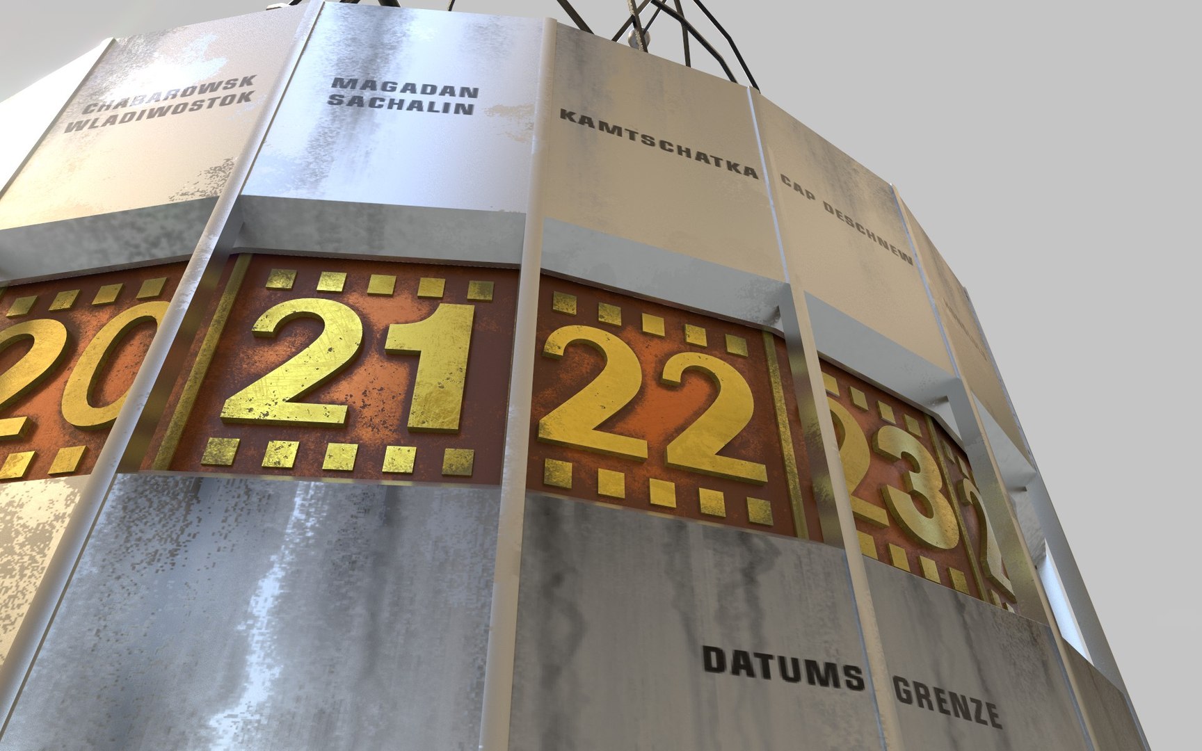 World Clock Berlin Alexander Platz 3D Model - TurboSquid 1737037