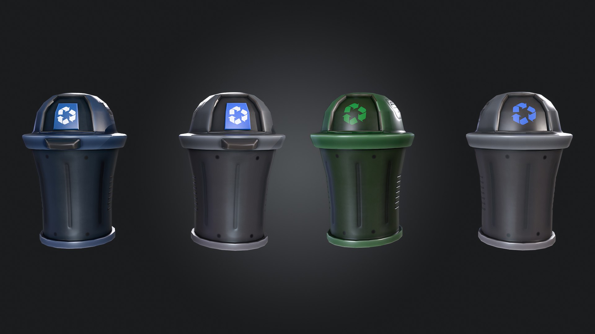 Trash Can 3D Model - TurboSquid 2174226