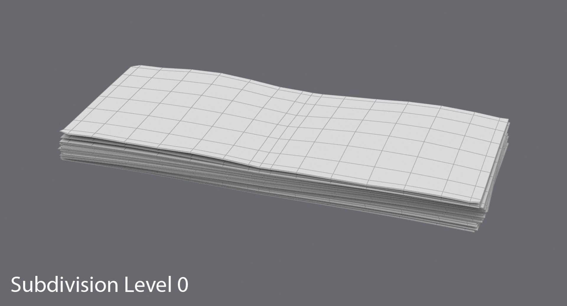 20 Dollar Bill Stack 3d Model