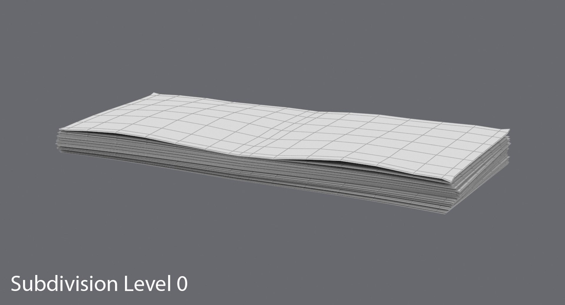 20 Dollar Bill Stack 3d Model