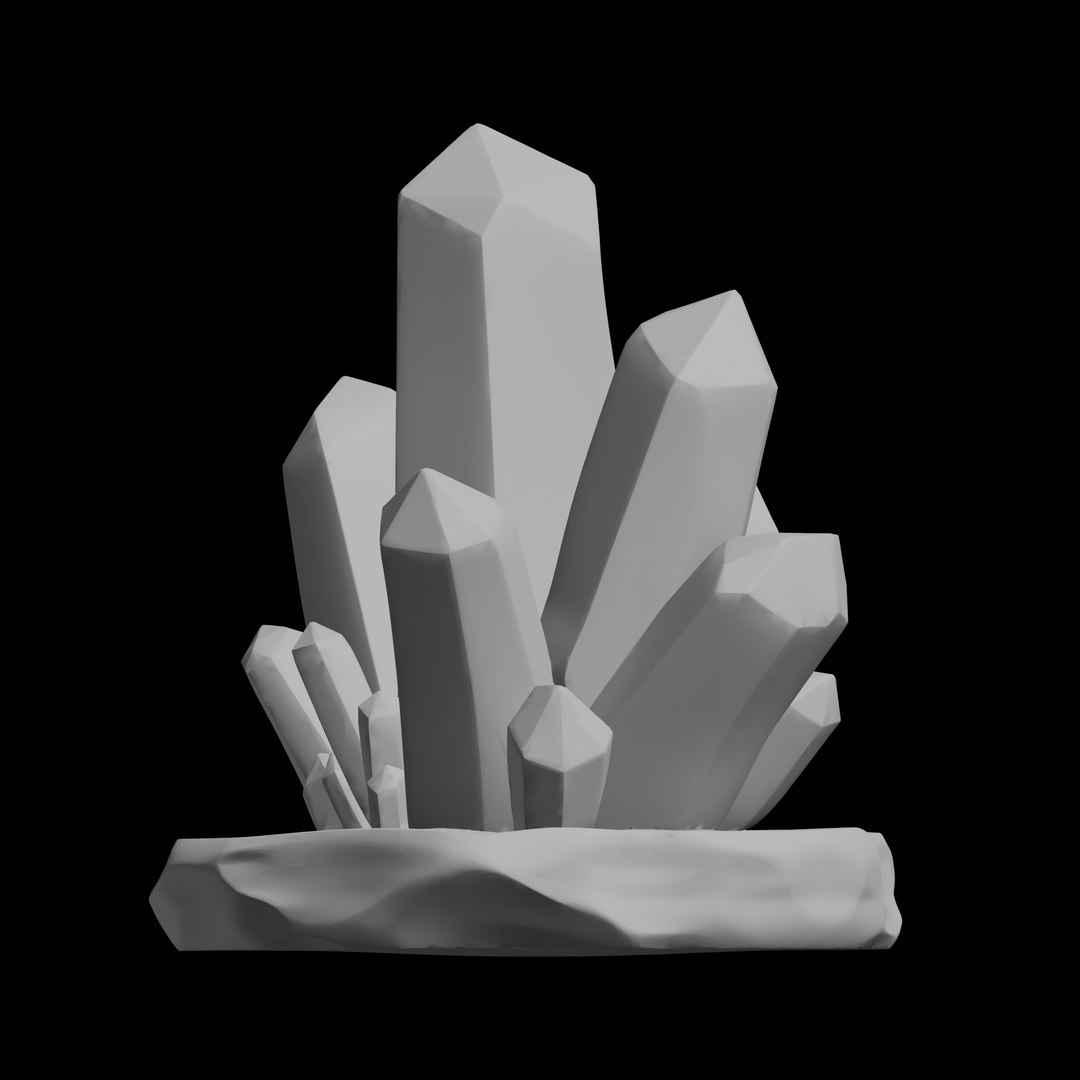 Crystal Cluster 3D Print Model Fantasy Decor 3D Model - TurboSquid 2536002