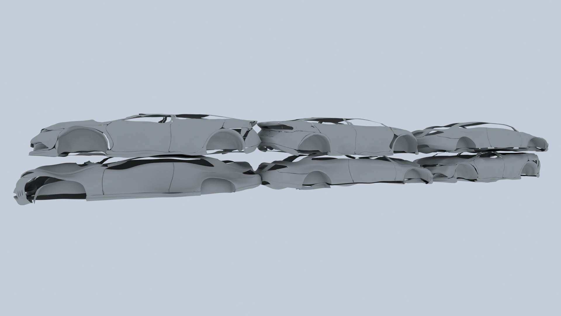 3D Destroyed Cars Vol 4 - TurboSquid 1964223