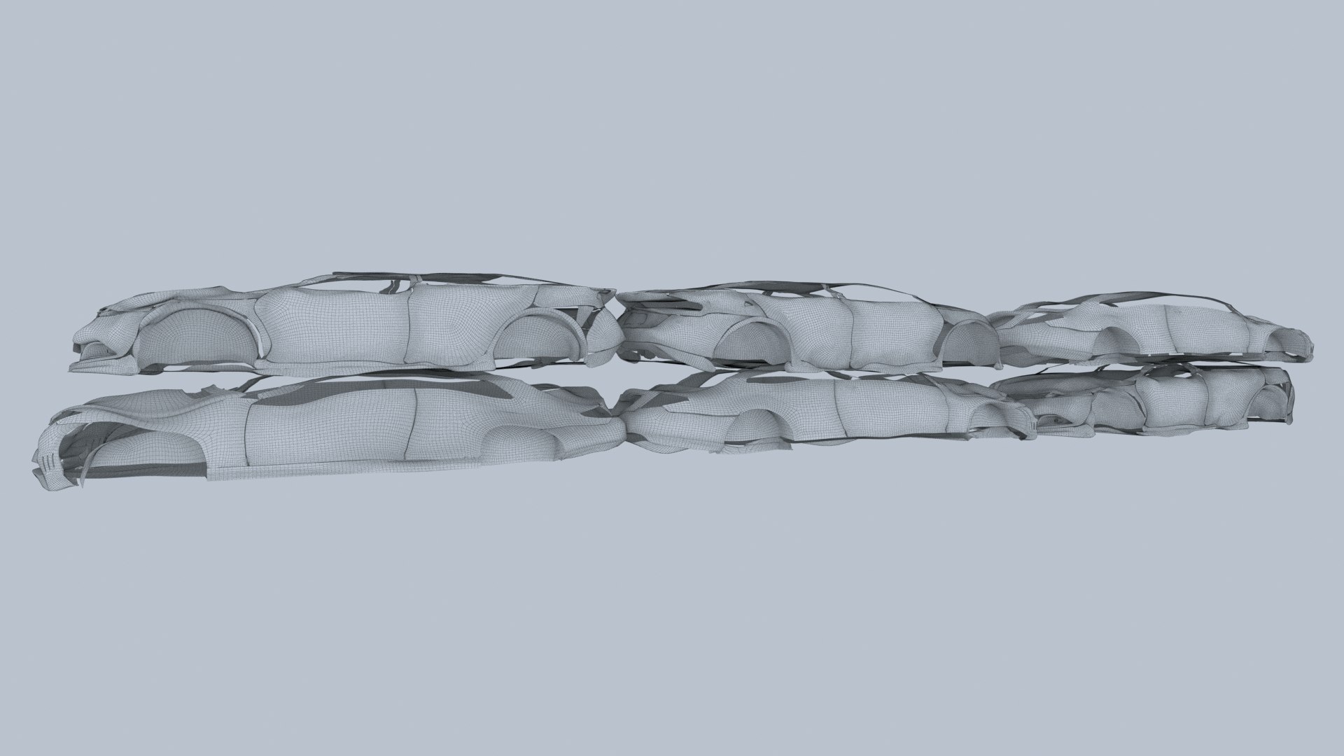 3D Destroyed Cars Vol 4 - TurboSquid 1964223