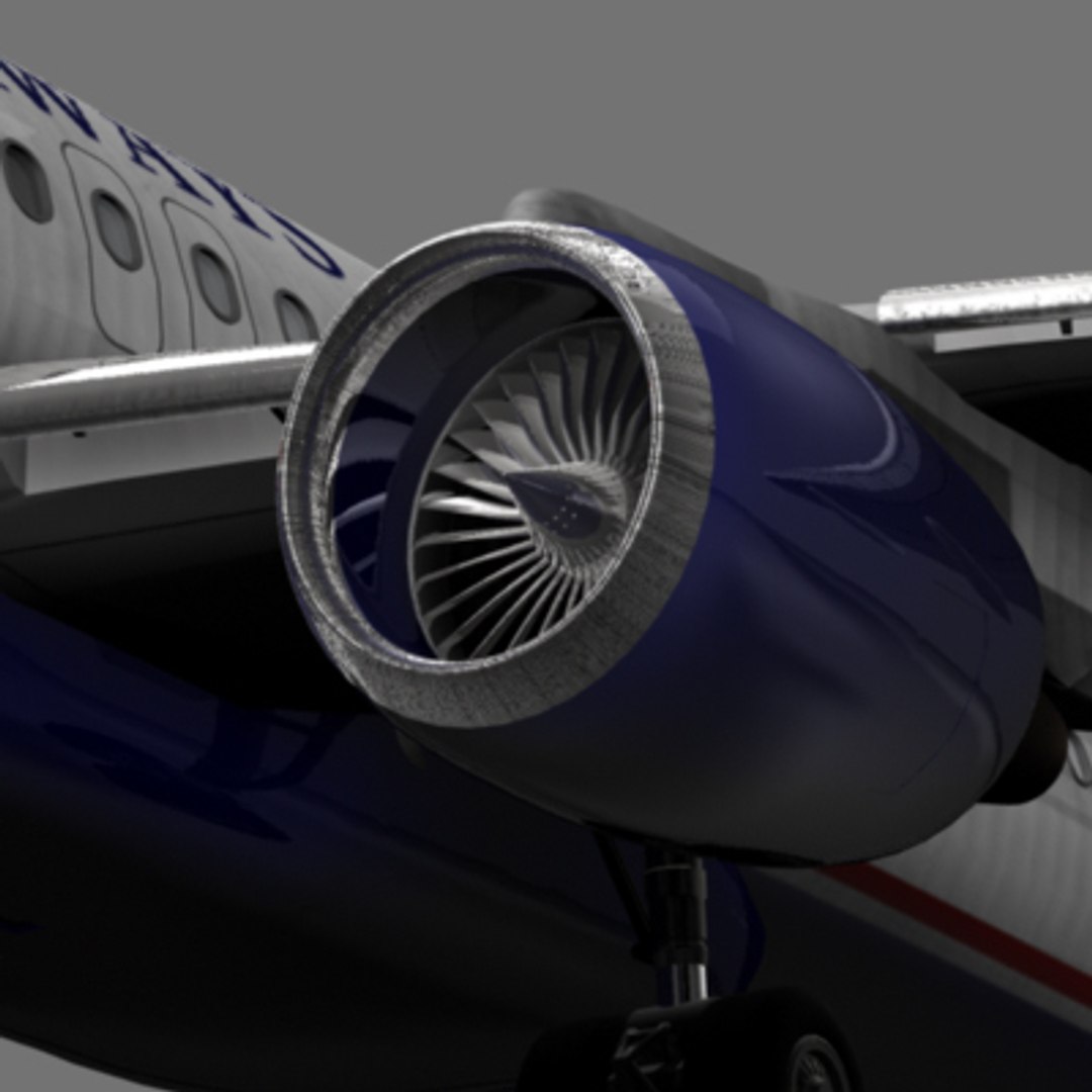 aircraft airbus airways a320 3d model