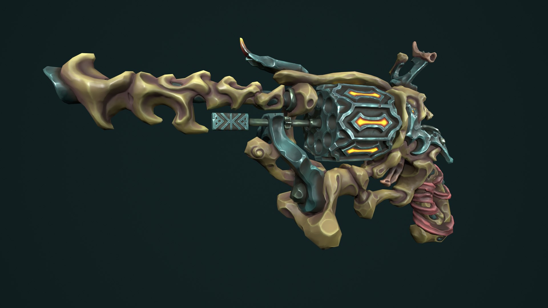 3D Stylized Undead Revolver - TurboSquid 2349980