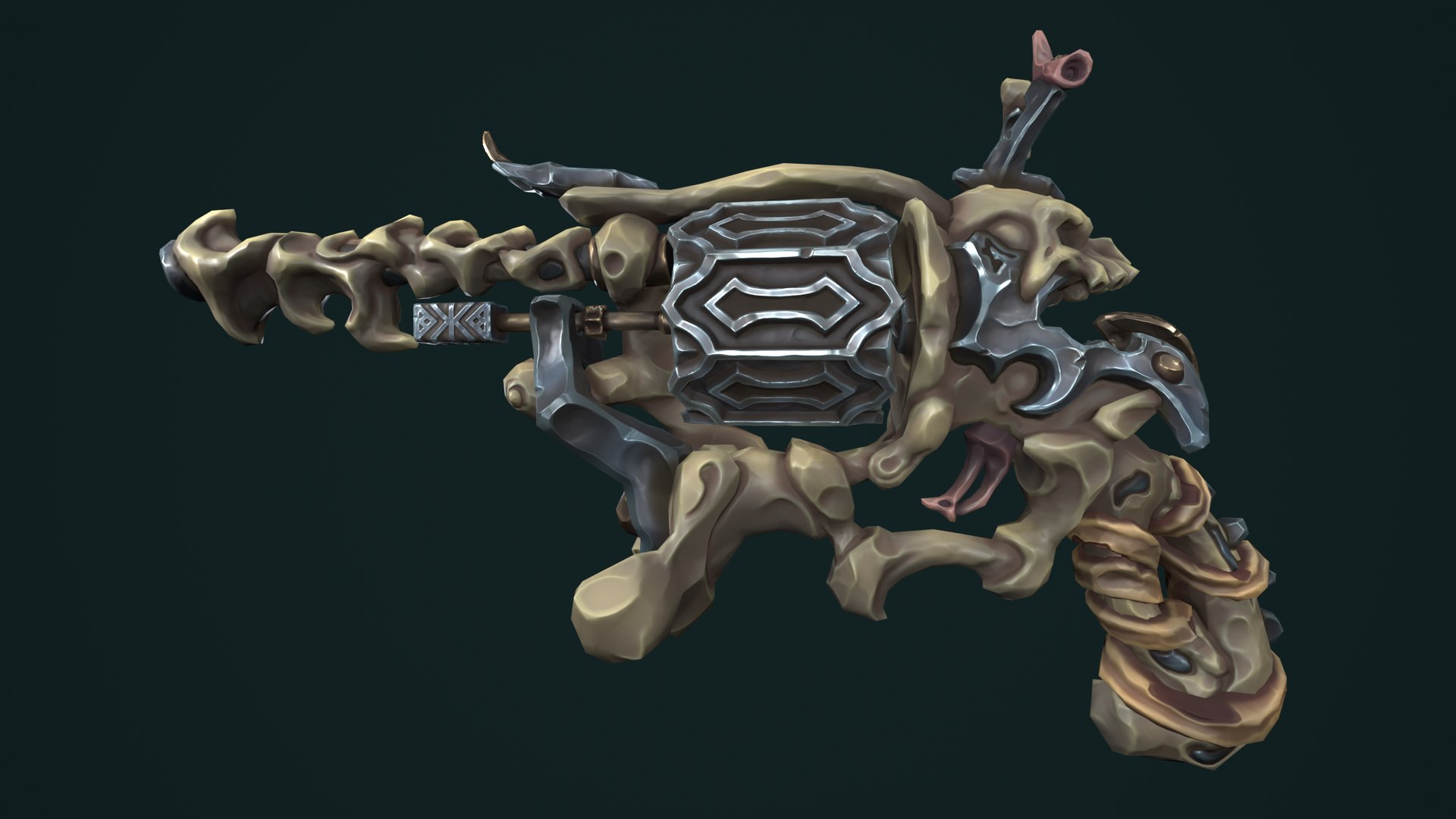 3D Stylized Undead Revolver - TurboSquid 2349980