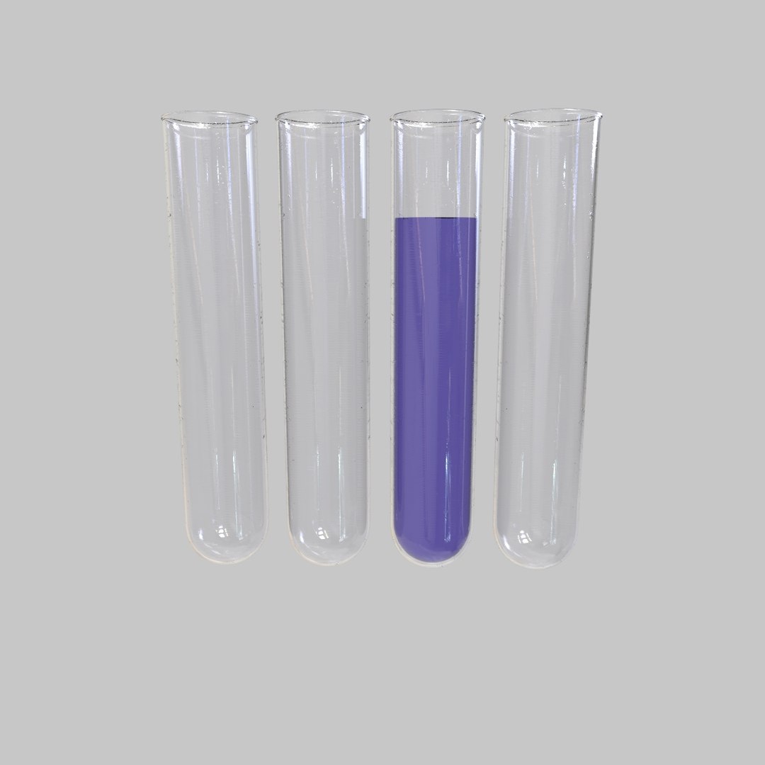3d test tubes