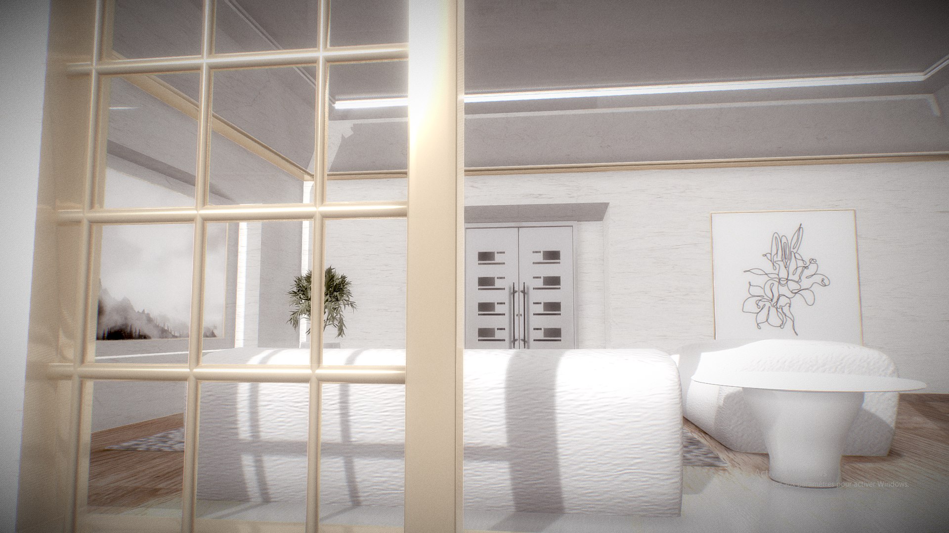 Simple Modern Living Room 3D model - TurboSquid 2060973