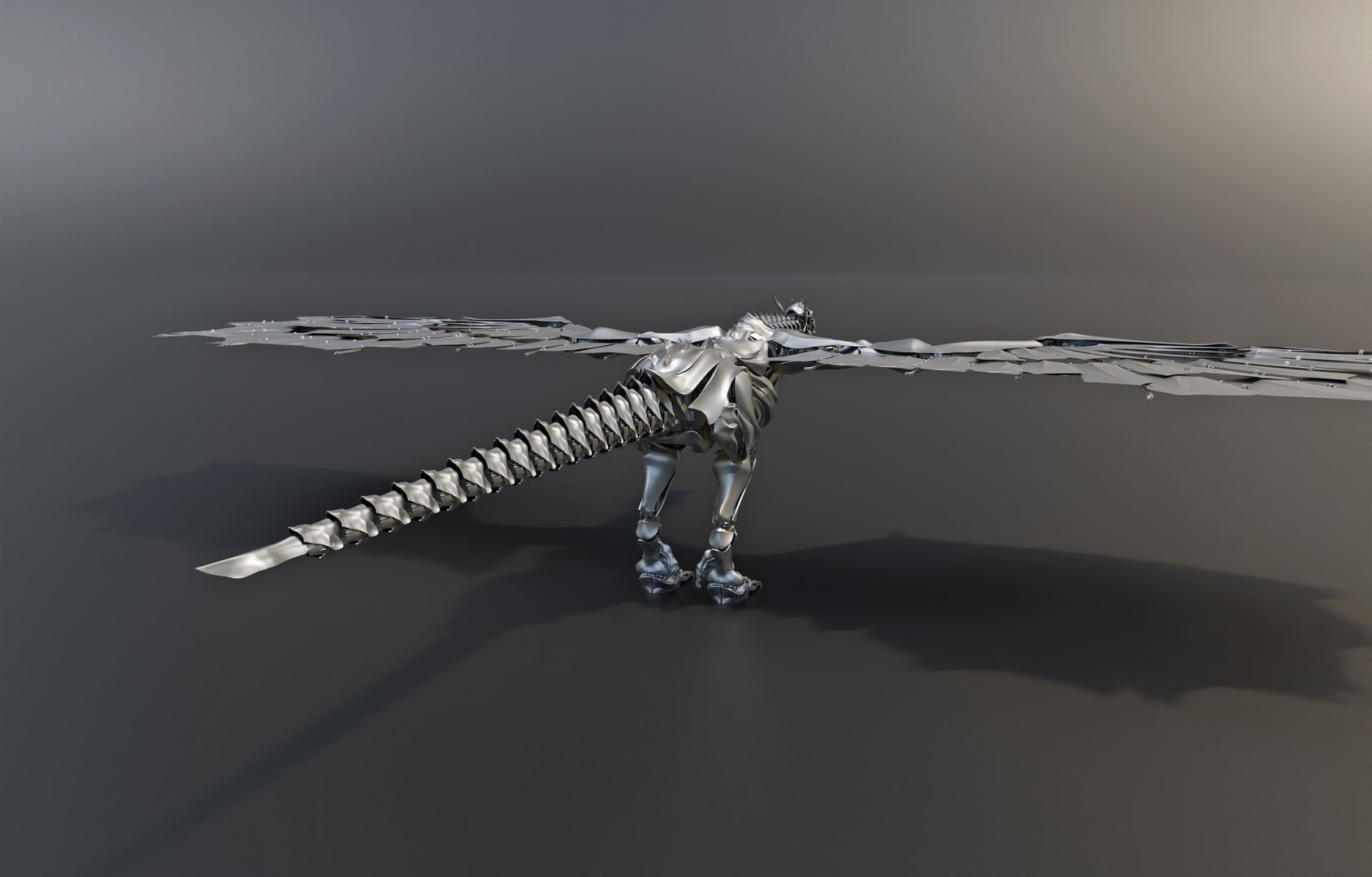 3D Iron Dragon With 400 Separated Elements - TurboSquid 2000611