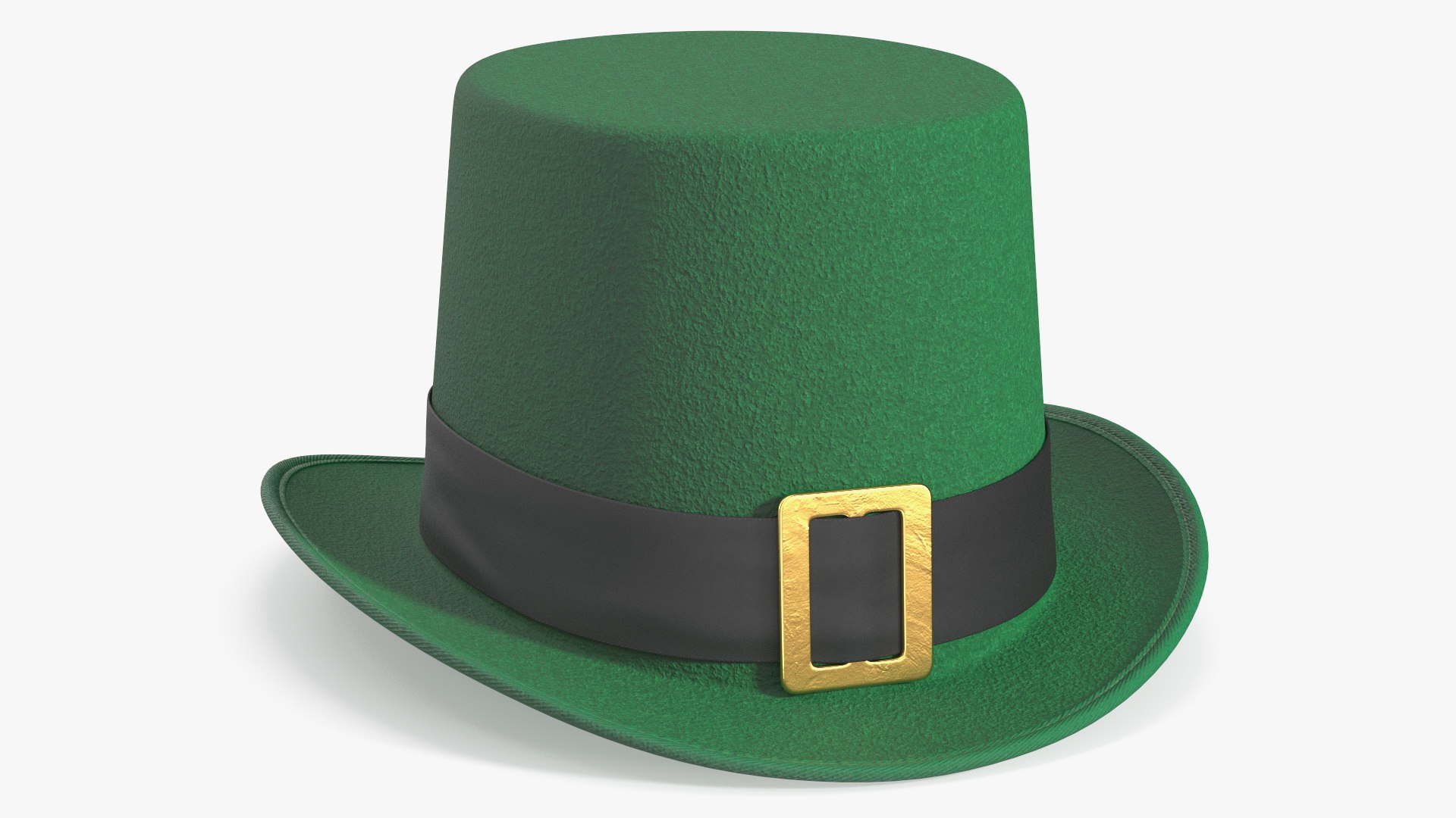 Saint Patrick Felt Hat On Mannequin Green 3D Model - TurboSquid 2393335