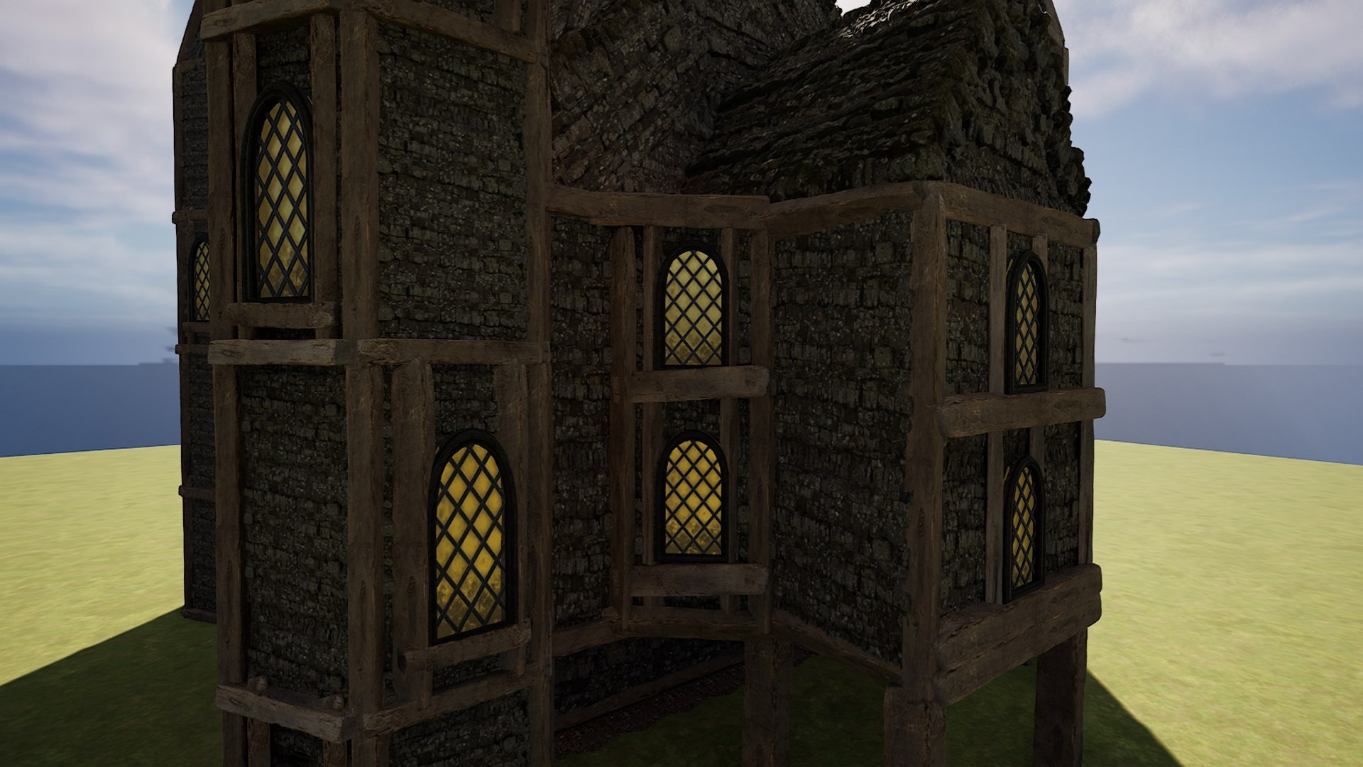 18 Room Gothic Fantasy Horror Castle The Forsaken Keep 3D Model ...