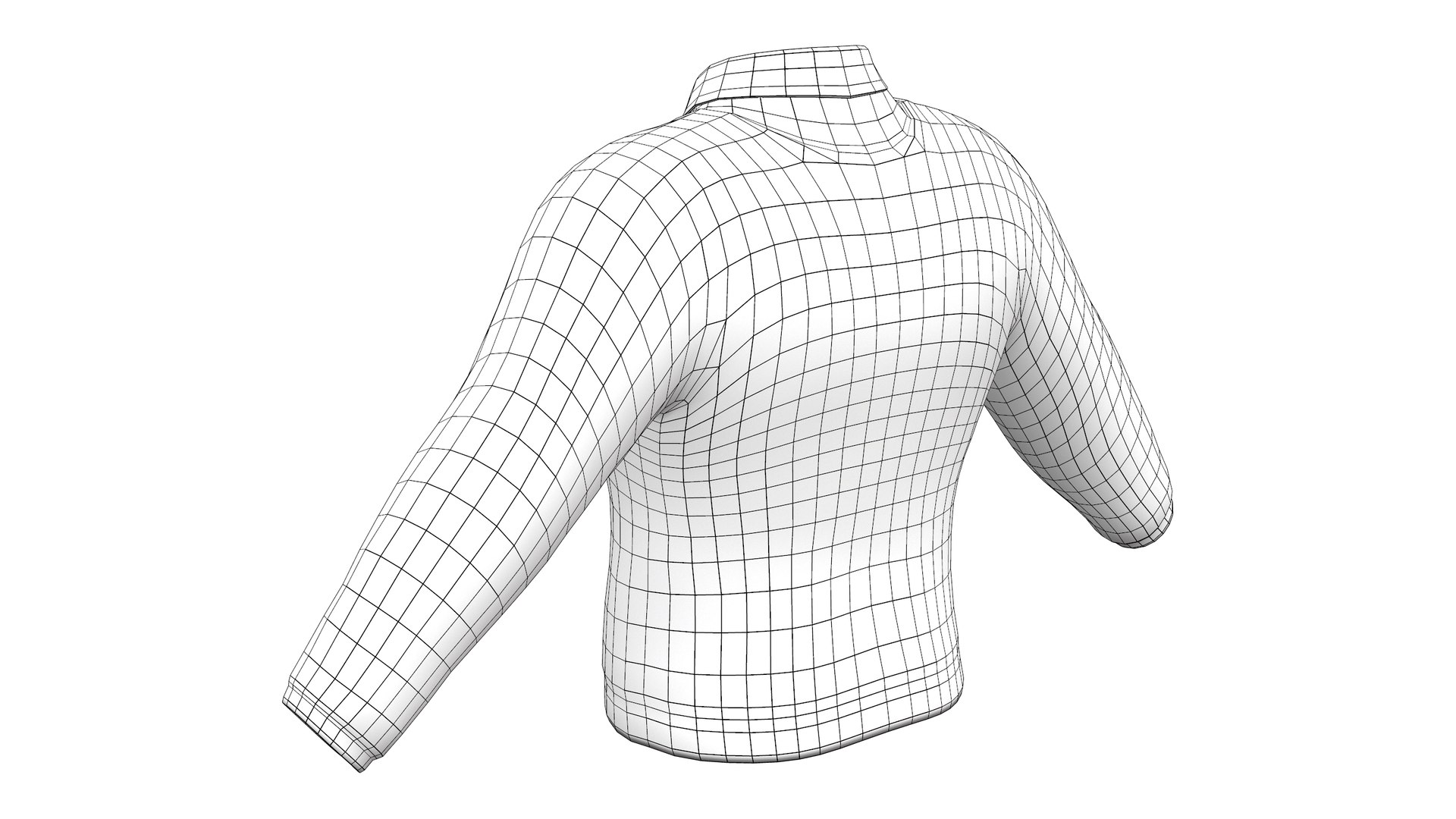 Blue V Neck Sweater Jumper With White Shirt And Dicky Bow Model - TurboSquid 1970450