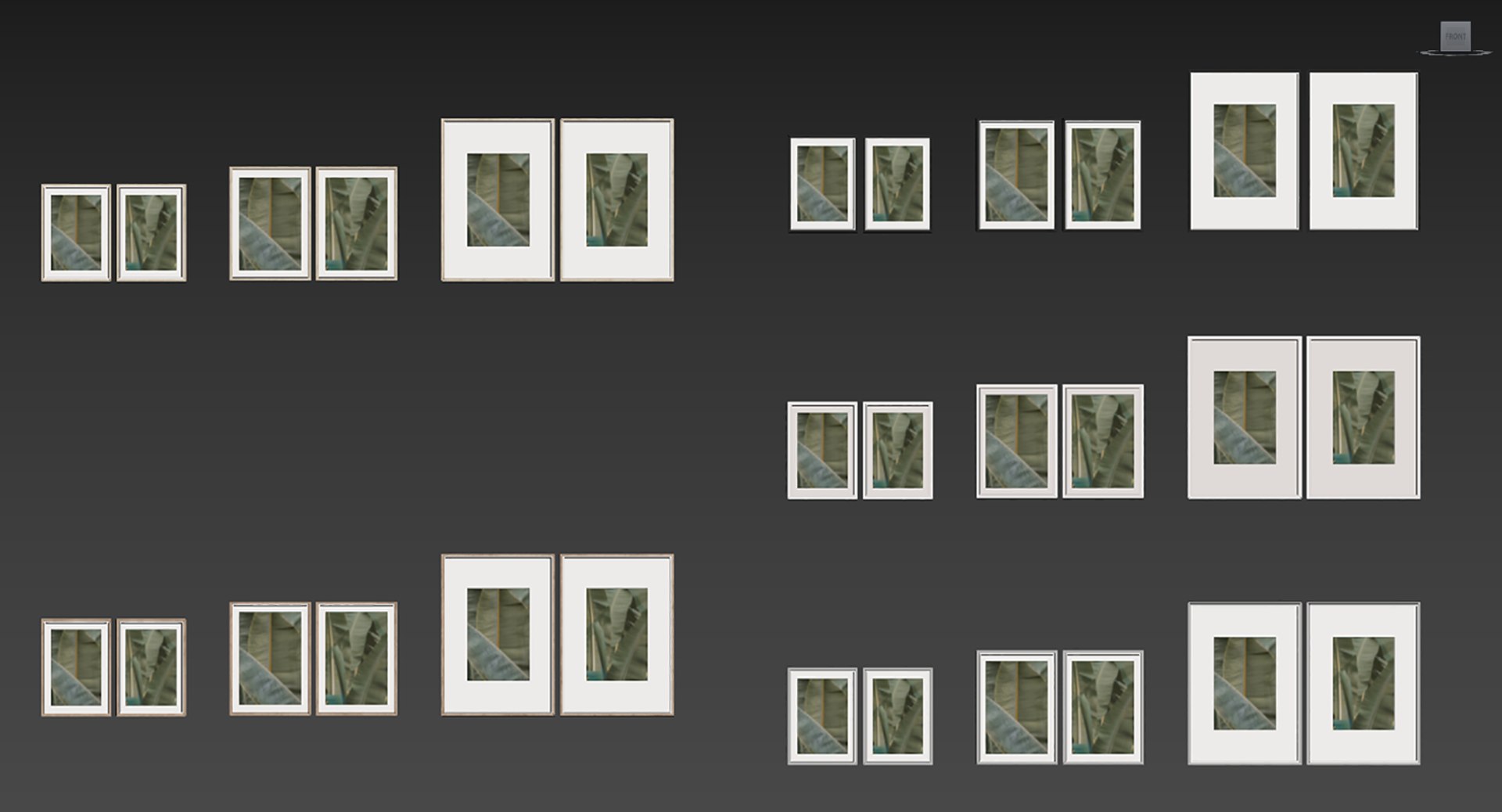3D Picture Frames Set-481 - TurboSquid 2172916