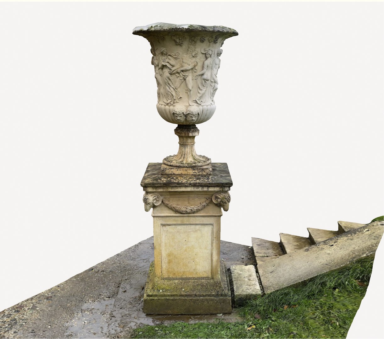 Roman gate architectural piece 3D - TurboSquid 2155529