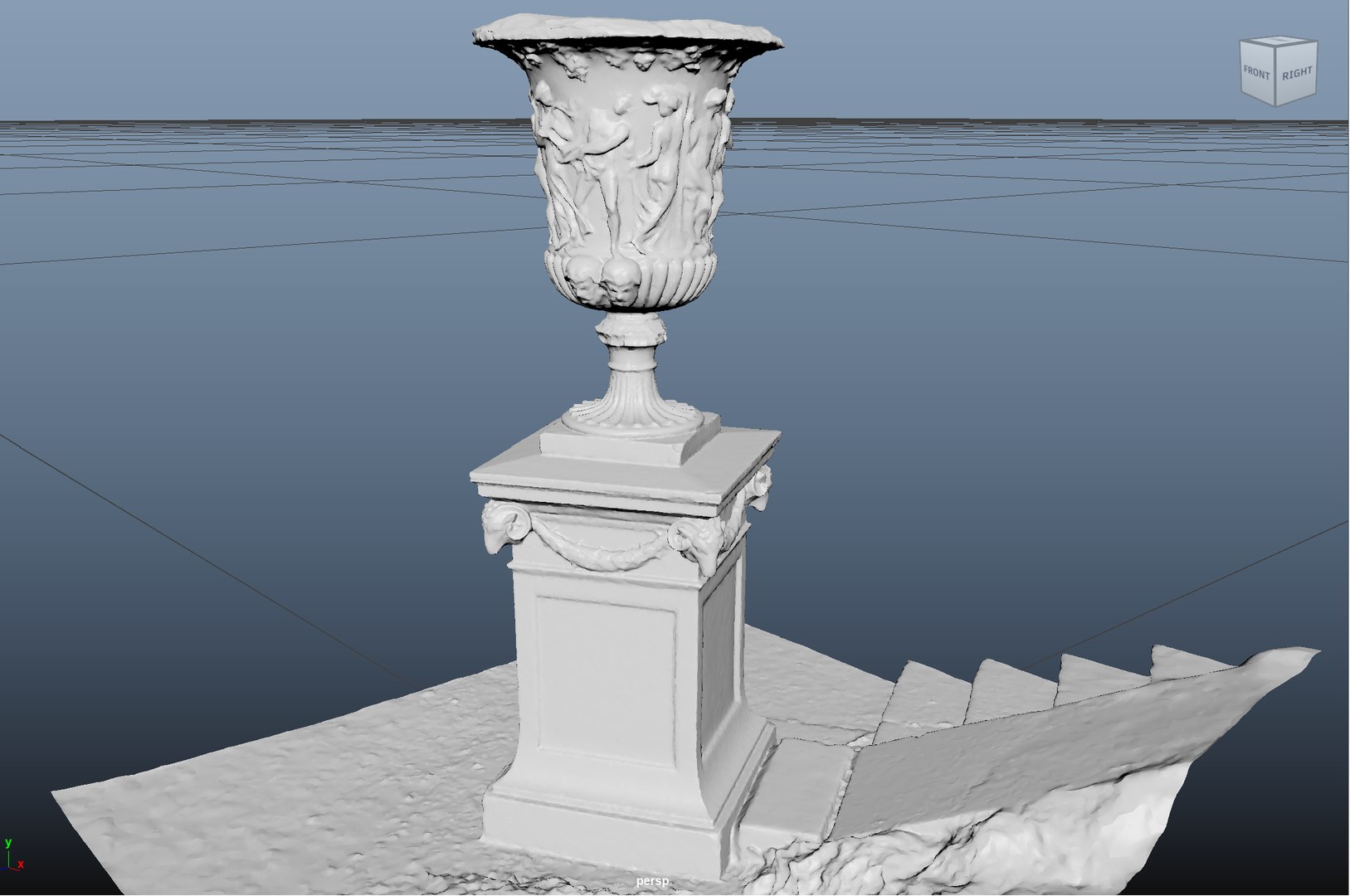 Roman gate architectural piece 3D - TurboSquid 2155529