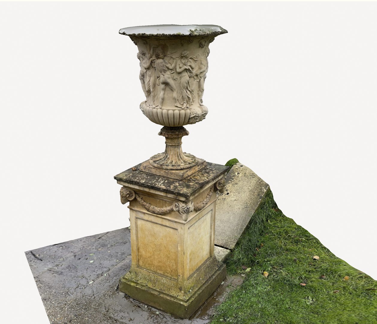 Roman gate architectural piece 3D - TurboSquid 2155529