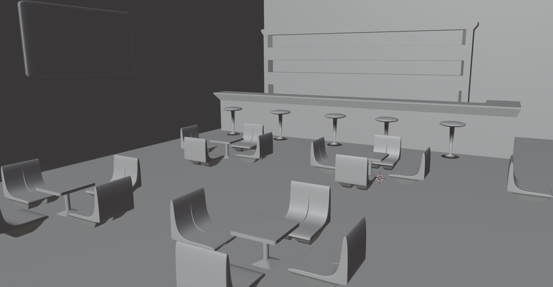 3D model Bar Low Poly - TurboSquid 1835320