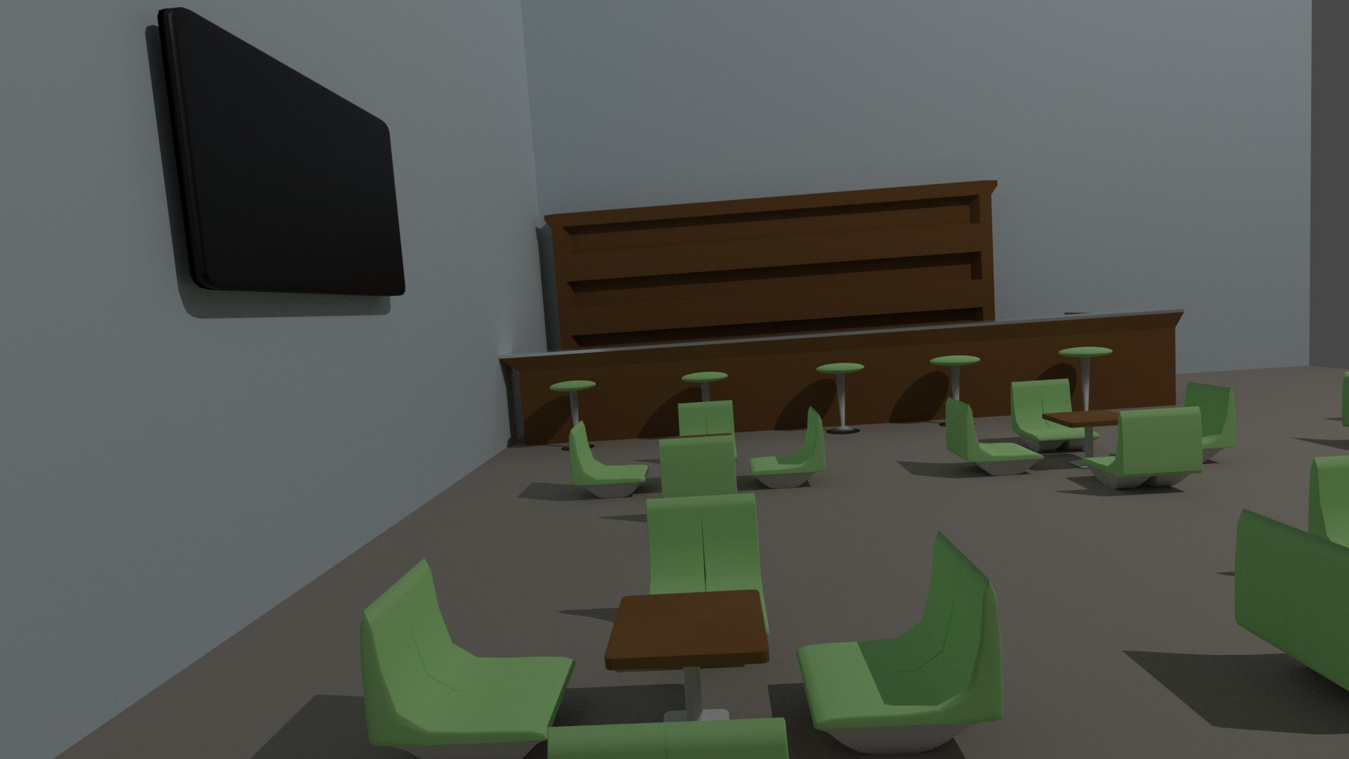 3D model Bar Low Poly - TurboSquid 1835320