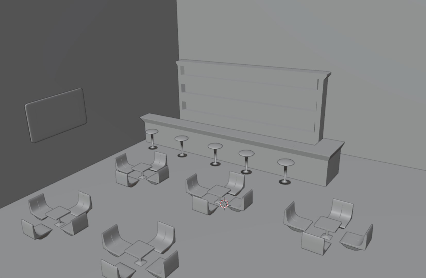 3D model Bar Low Poly - TurboSquid 1835320