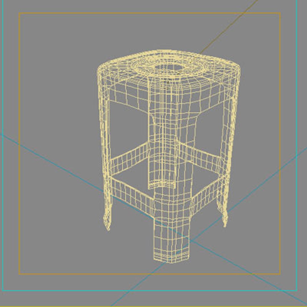 3d bar stool model