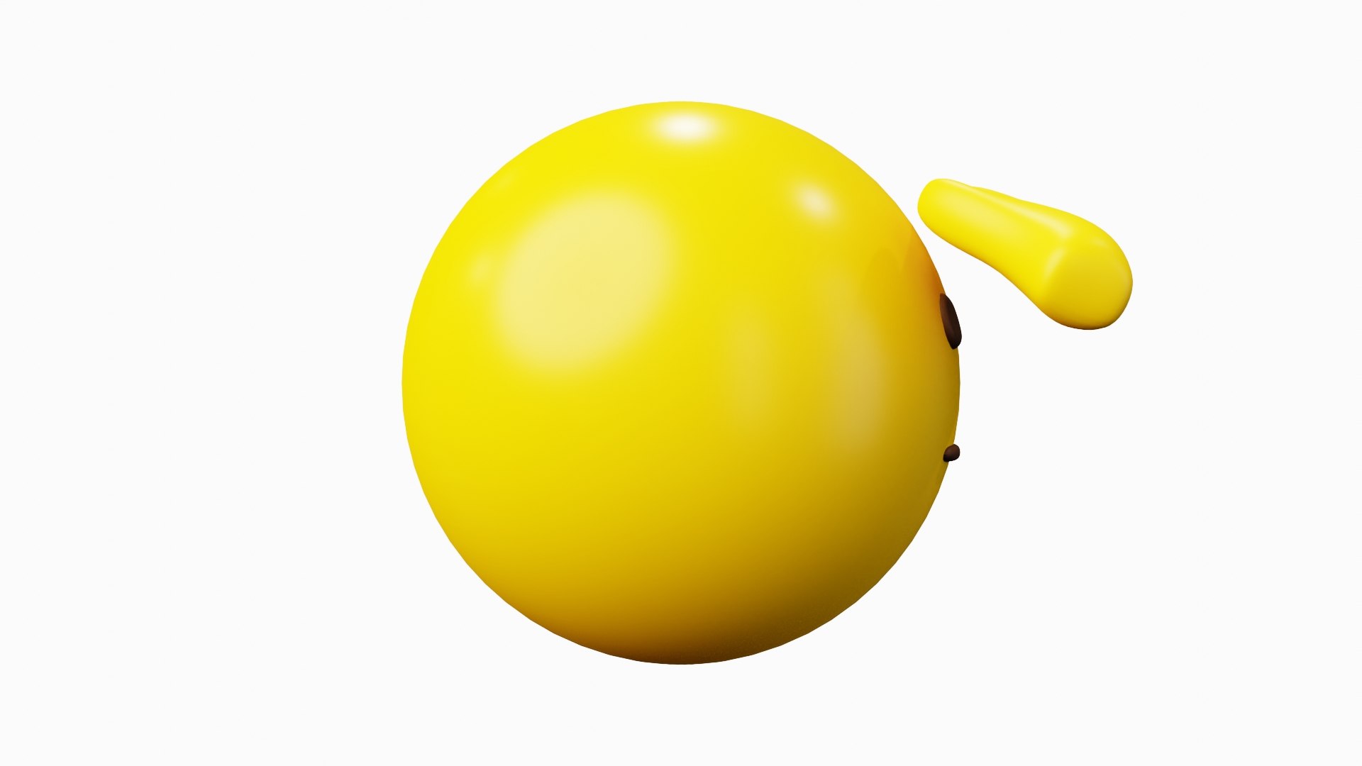 3D Thinking Emoticon Emoji or Smiley - TurboSquid 2114058