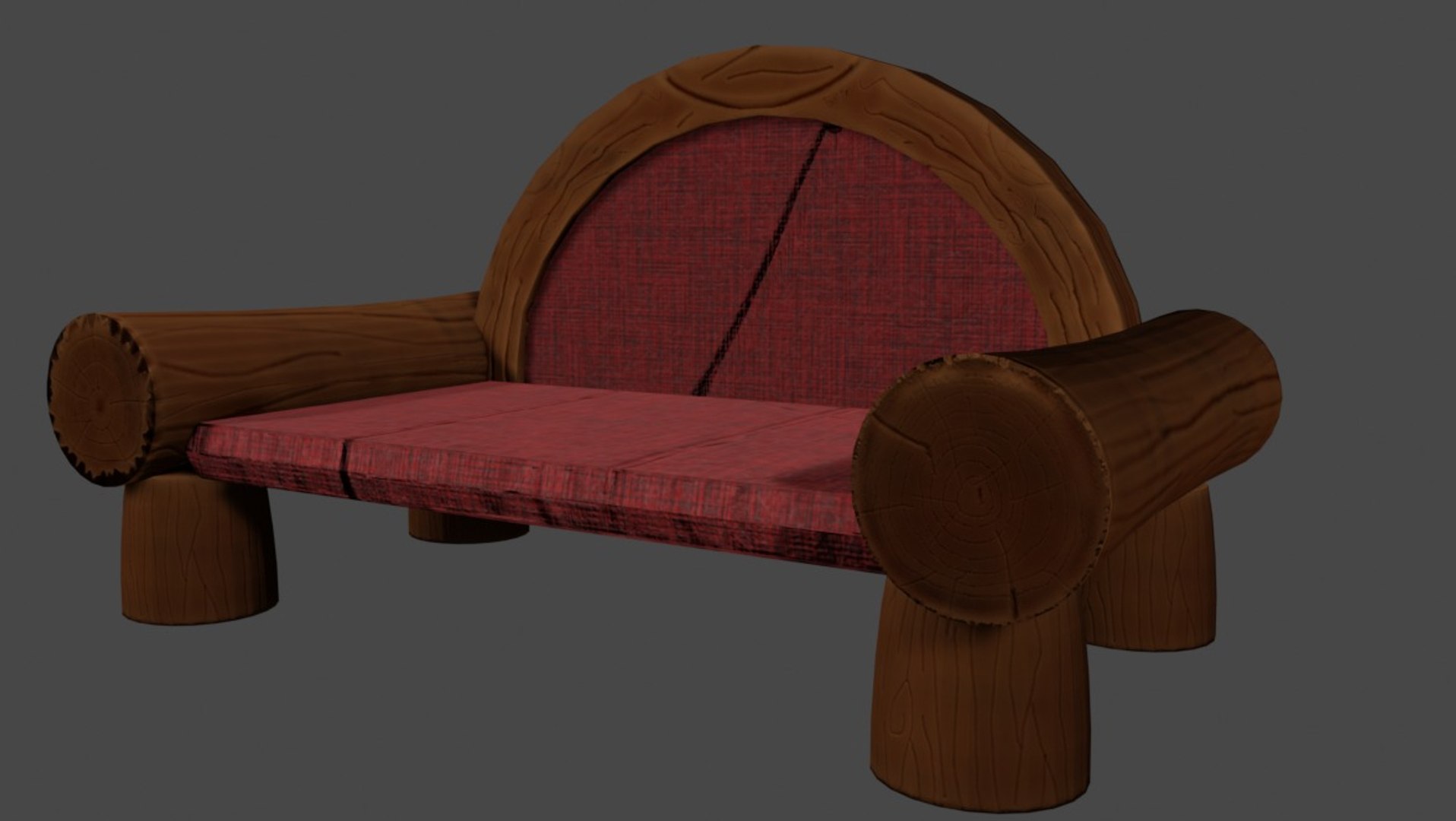 3D model stylized bench - TurboSquid 1607142