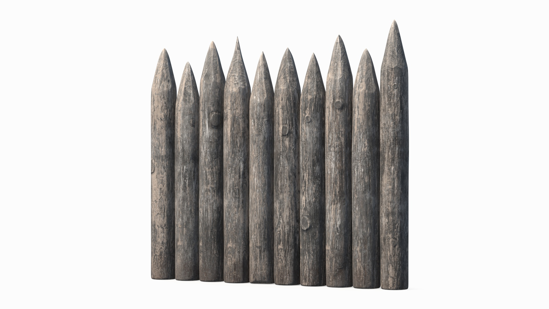 Medieval Faded Wooden Stockade 3D Model - TurboSquid 2349913