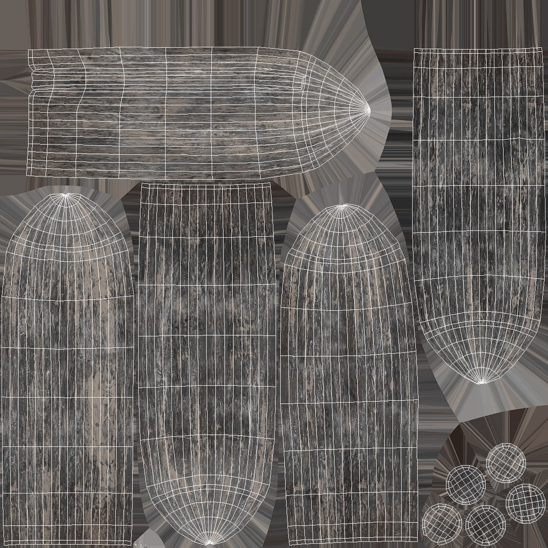 Medieval Faded Wooden Stockade 3D Model - TurboSquid 2349913