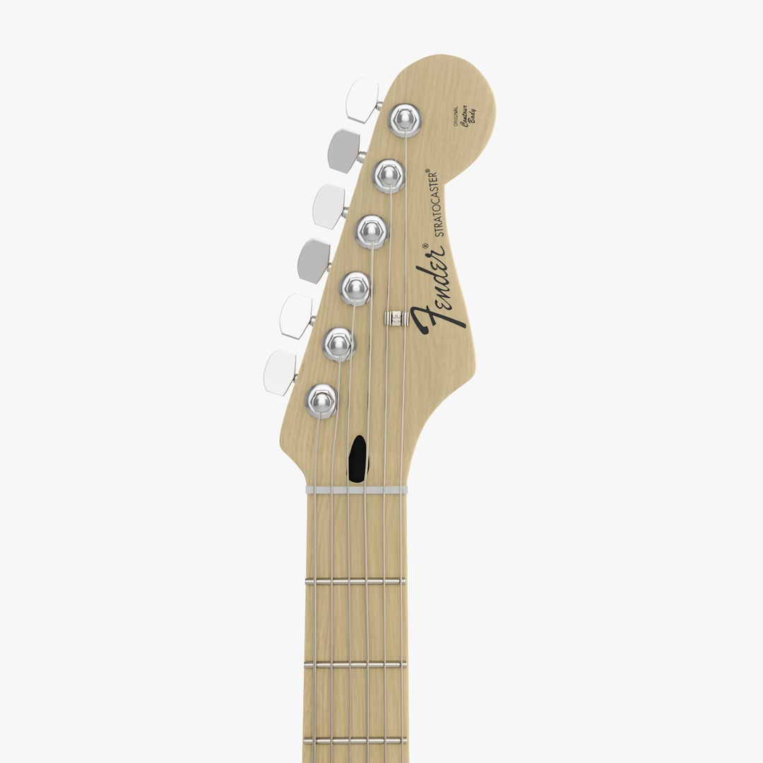 Fender Standard Strat 3D Model - TurboSquid 1287508