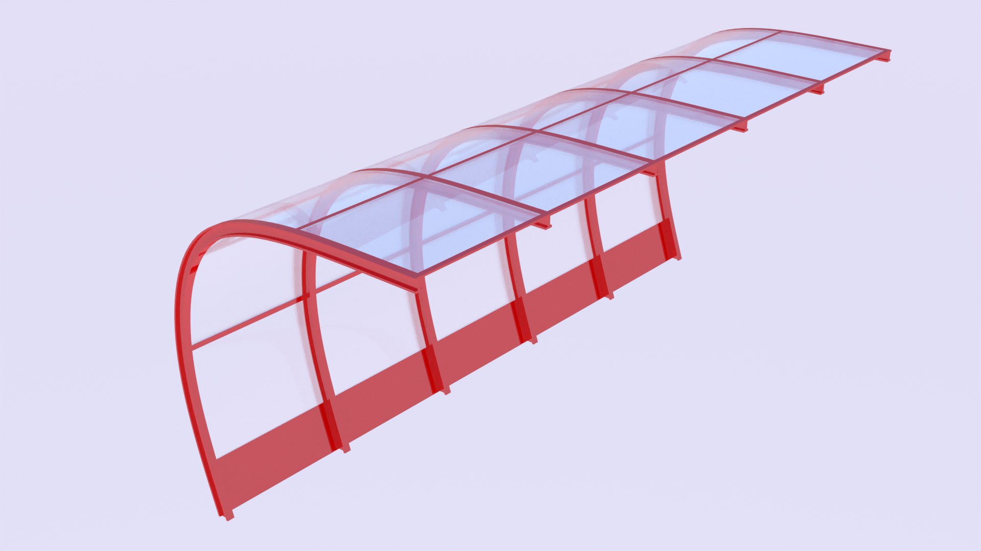 3D Model Bus Stop Enclosure - TurboSquid 2136503