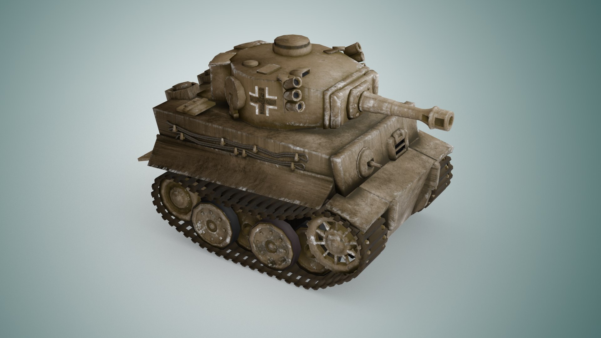 Mini Tiger Tank 3D Model - TurboSquid 1459842