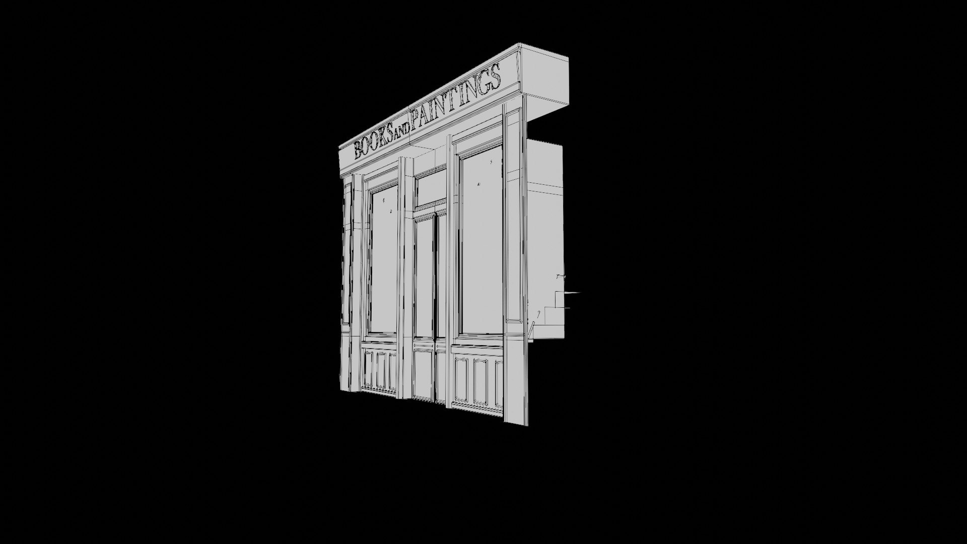 Ground Floor Street Shops With 2k Pbr Textures 3D Model - TurboSquid ...