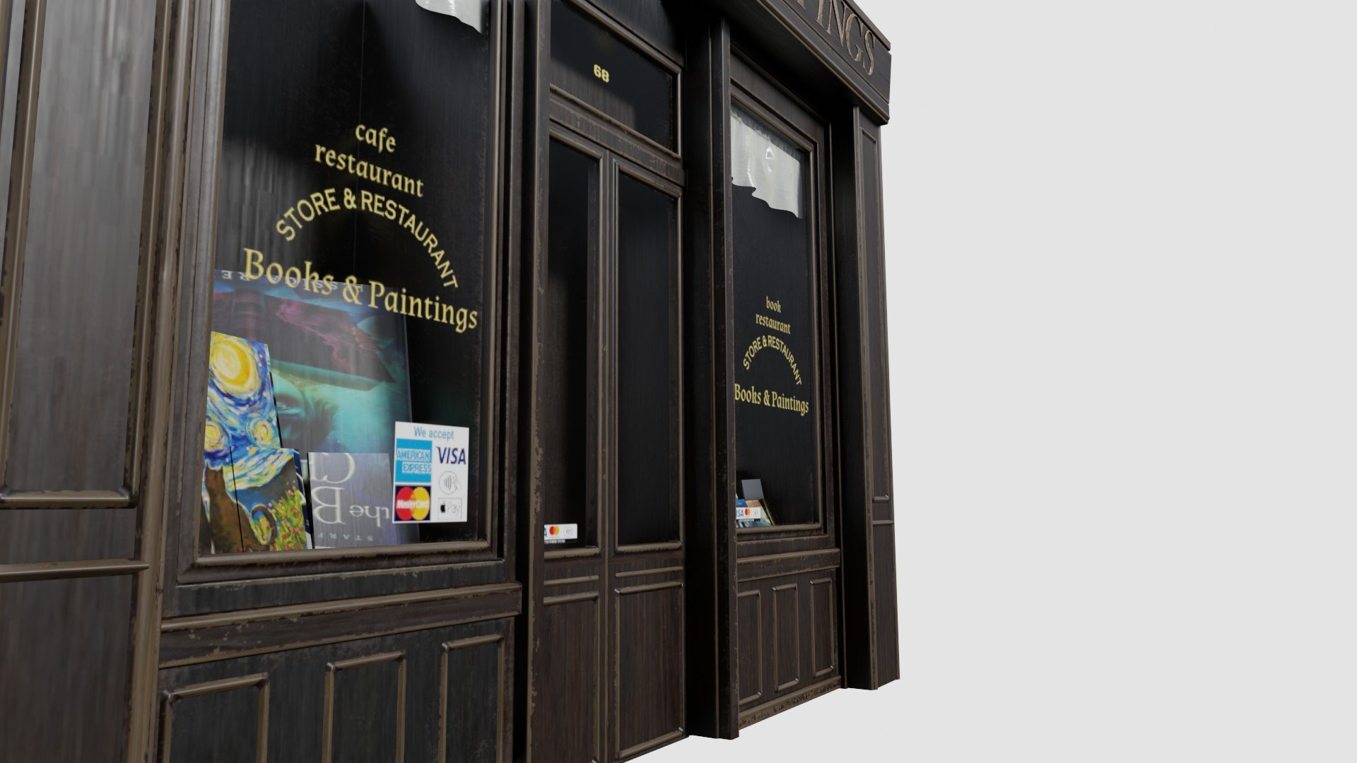 Ground Floor Street Shops With 2k Pbr Textures 3D Model - TurboSquid ...