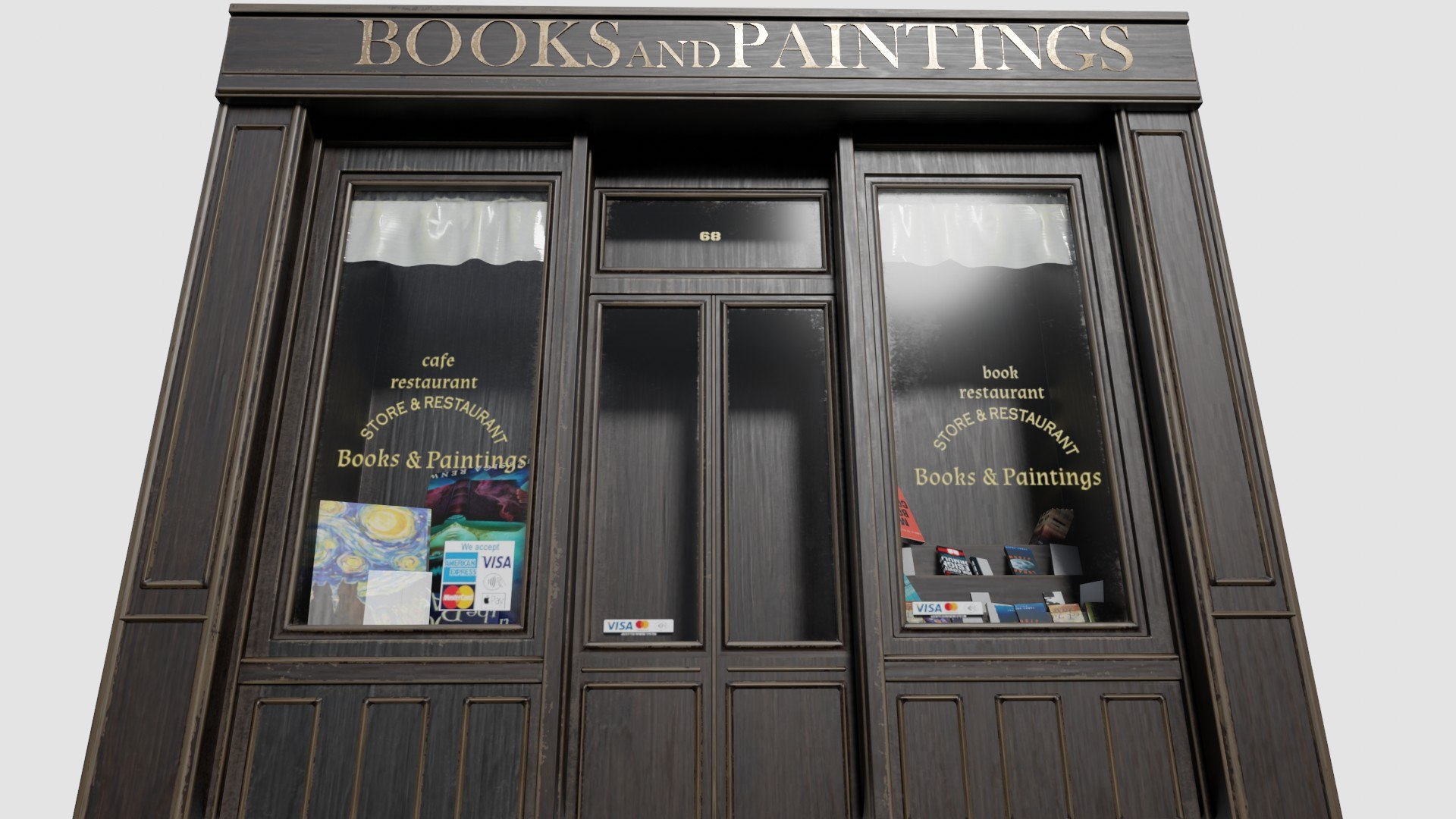 Ground Floor Street Shops With 2k Pbr Textures 3D Model - TurboSquid ...