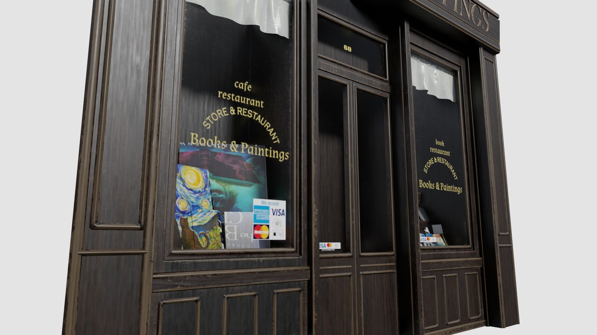 Ground Floor Street Shops With 2k Pbr Textures 3D Model - TurboSquid ...