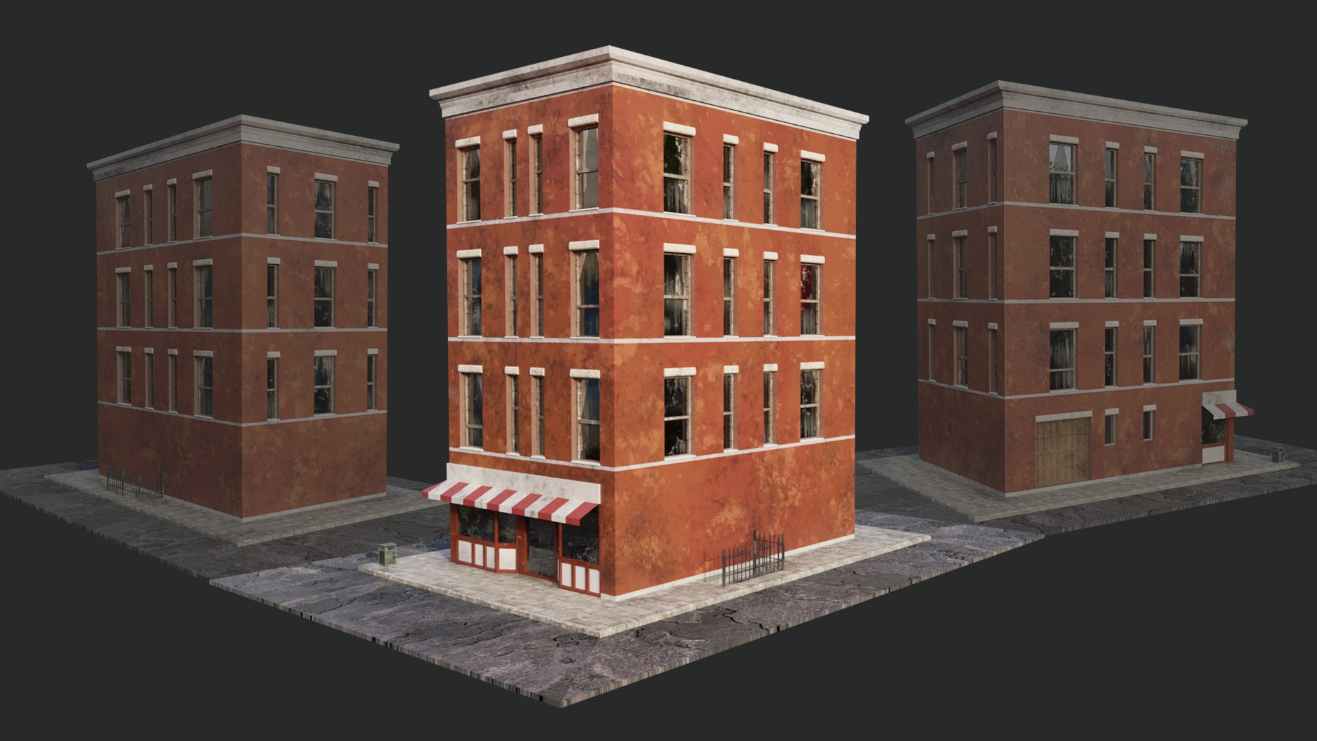 Building Block Low-poly 3D model - TurboSquid 1910648