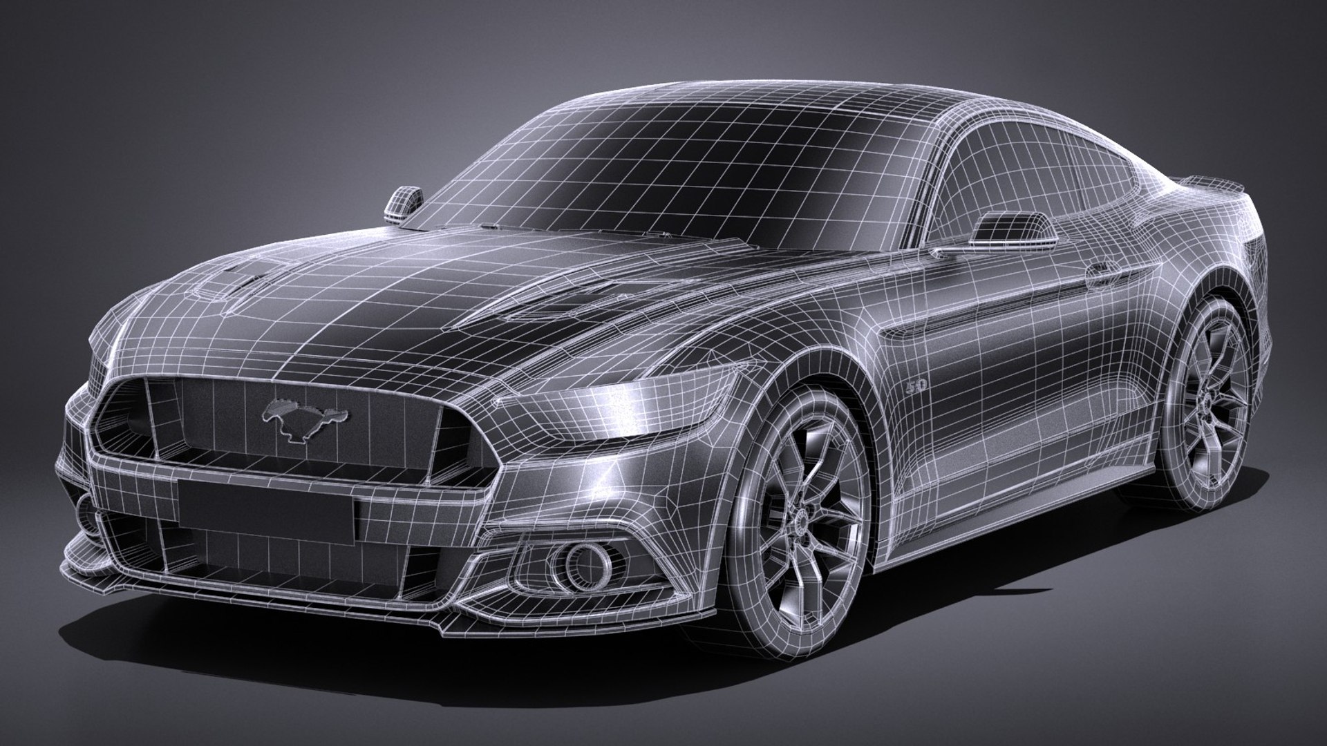 Mustang Gt 2017 3D - TurboSquid 1254652