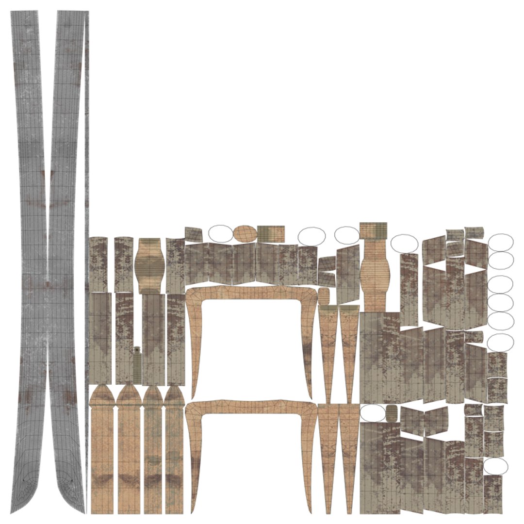 3D Two-Pronged Tsurugi Model - TurboSquid 2335743