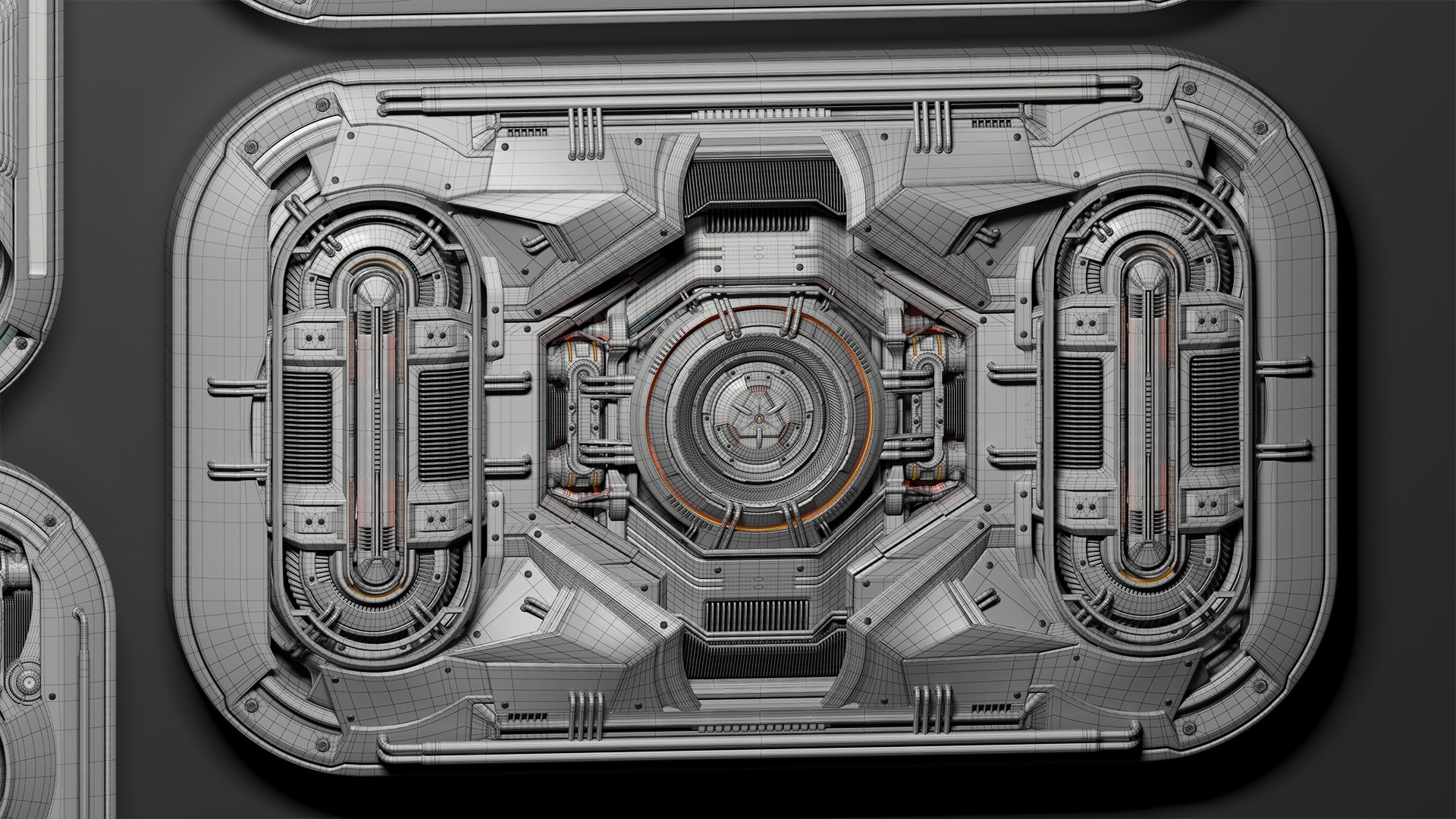 Sci-Fi Kitbash - Futuristic Panel 4 - Mega Element 3D - TurboSquid 1982964